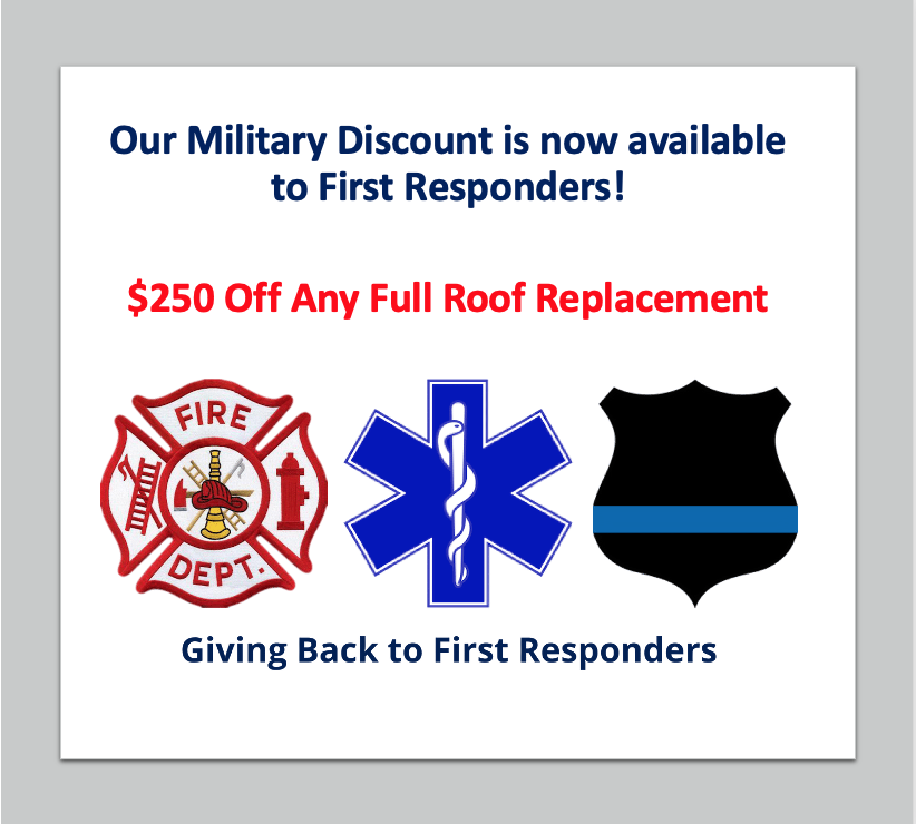 Our $250 Military Roof Replacement Discount is now available to First ...
